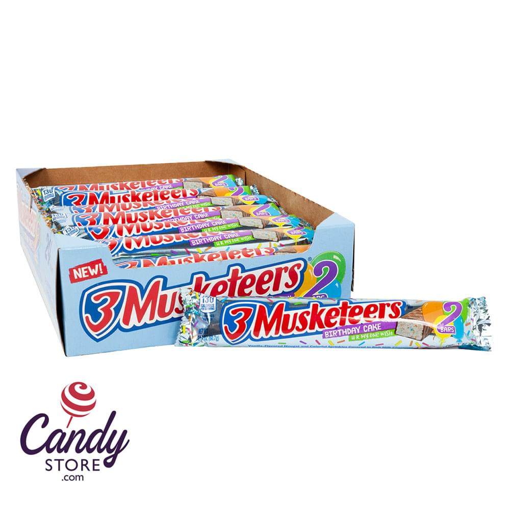 3 Musketeers Birthday Cake Share Size 2.14oz - 24ct – CandyStore.com