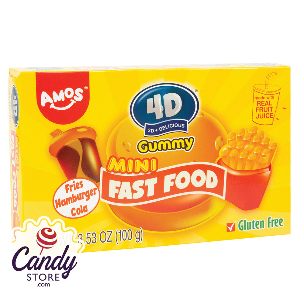 Amos 4D Gummy Mini Fast Food Candy 24ct Theater Boxes - CandyStore.com
