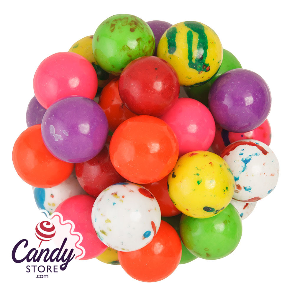 Assorted Jawbreakers With Candy Center 1 Inch - 30lb