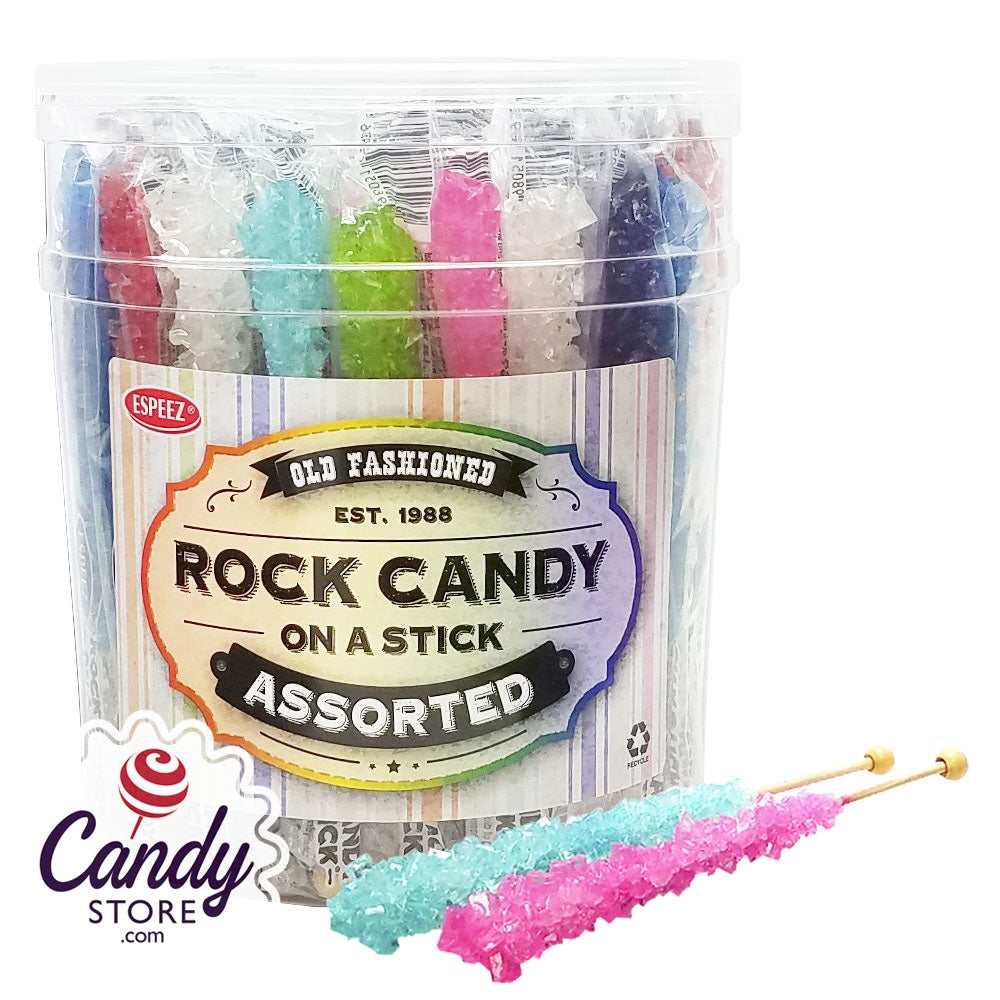 Assorted Rock Candy Crystal Sticks - 36ct | CandyStore.com