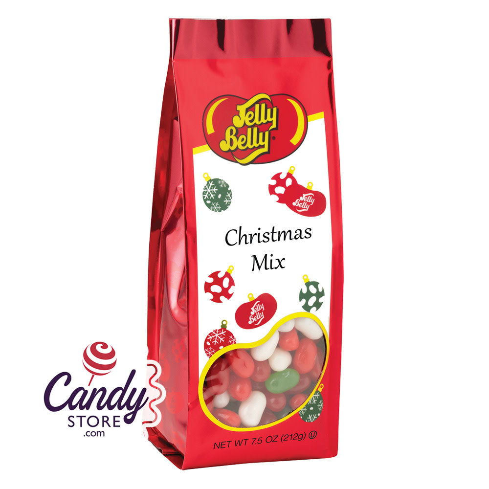 Jelly Belly Christmas Mix Jelly Beans 7.5oz Gift Bags 12ct - CandyStore.com