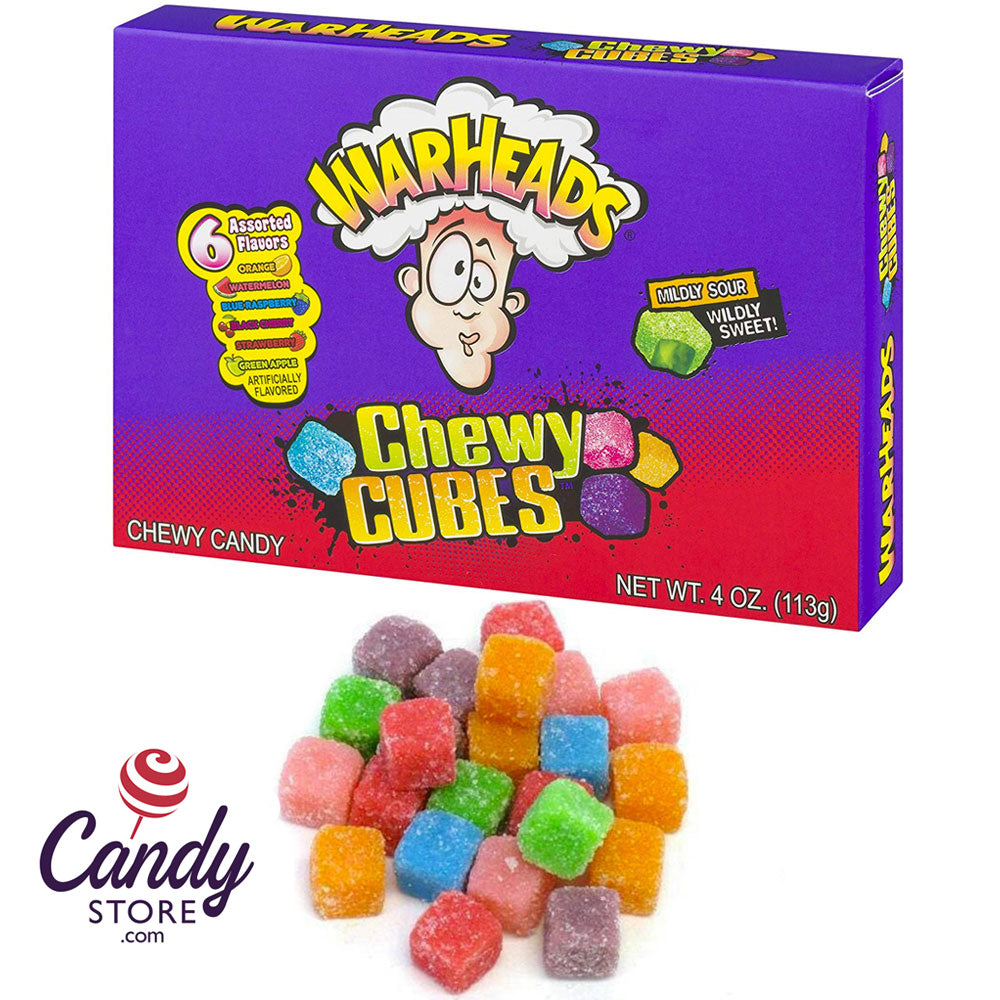 Warhead Sour Chewy Cubes Theater Box - 12ct | CandyStore.com