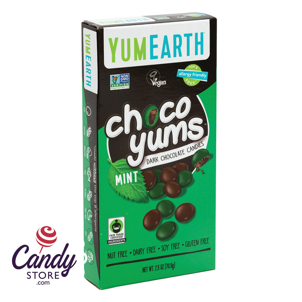 Yum Earth Choco Yums Mint Dark Chocolate Candies 6ct - CandyStore.com