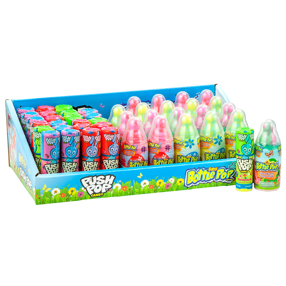 Baby Bottle Pop and Push Pop Easter Display - 44ct – CandyStore.com
