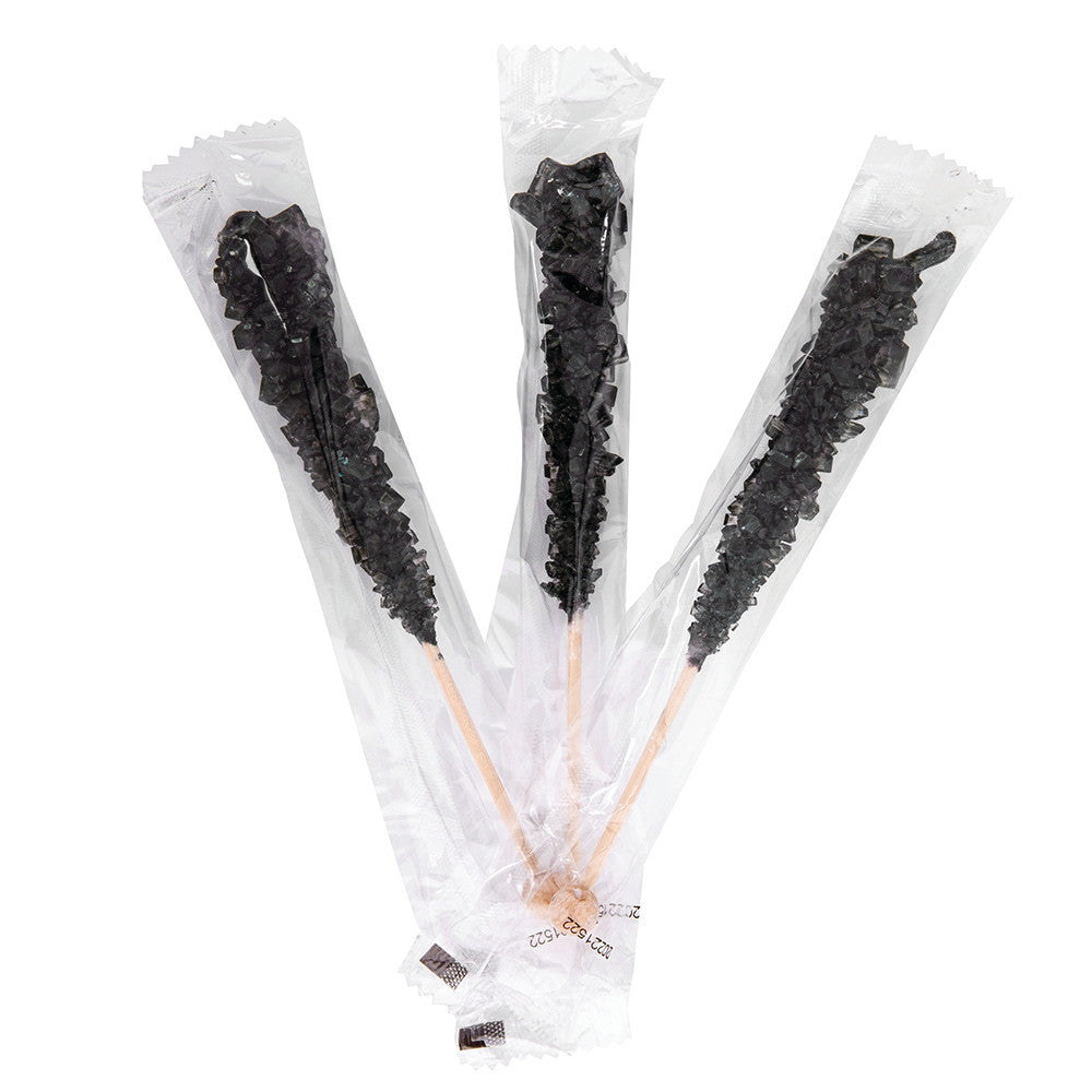 Wrapped Rock Candy Sticks Black Cherry - 100ct – CandyStore.com