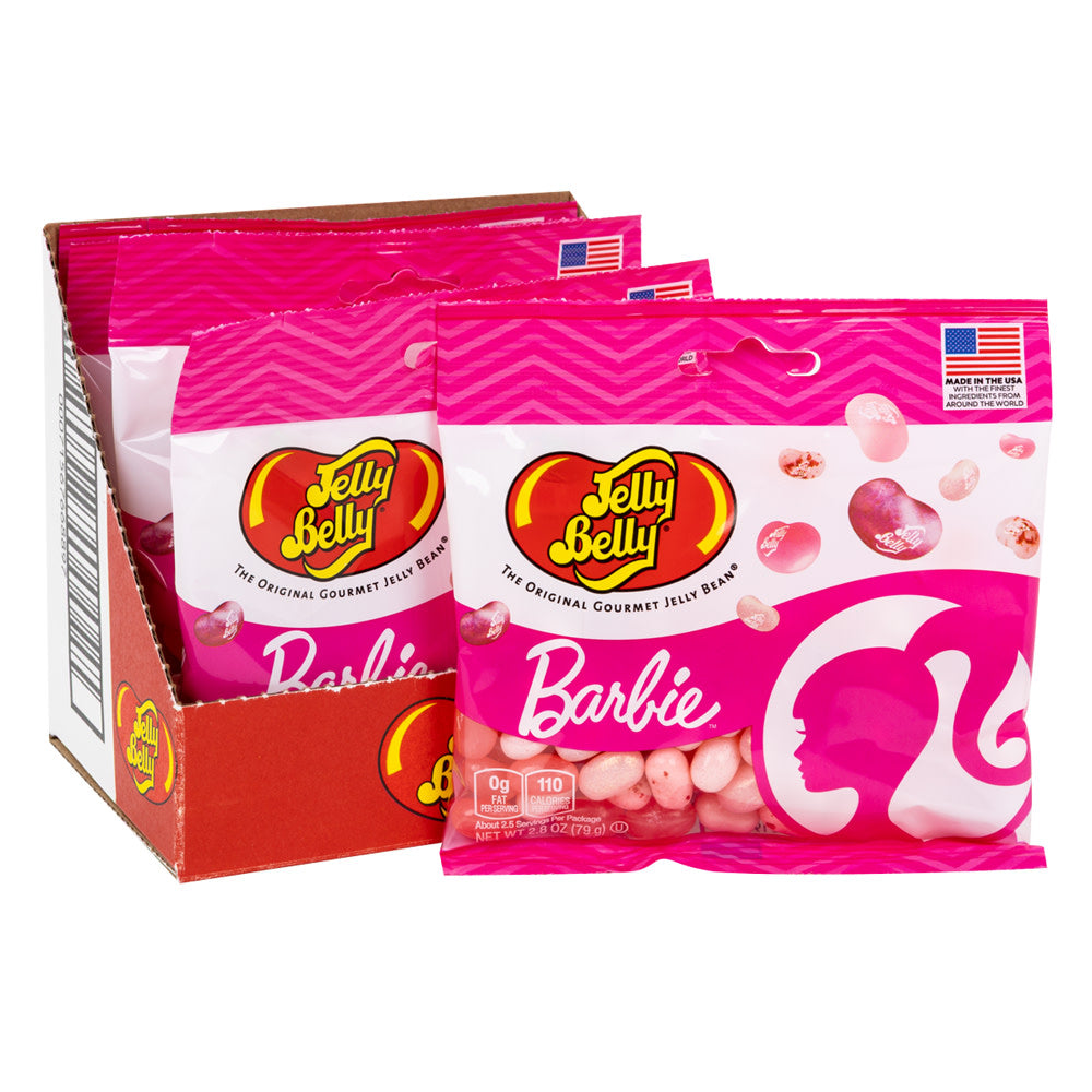 Jelly Belly Barbie Assorted 2.8oz Peg Bags - 12ct – CandyStore.com