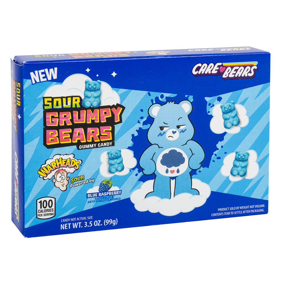 Care Bears Warheads Sour Grumpy Bears - 12ct – CandyStore.com