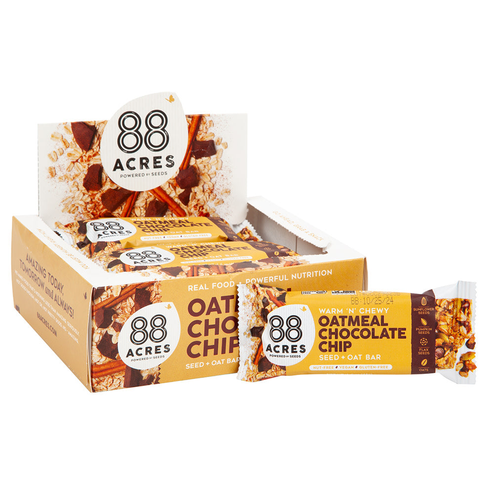 88 Acres Oatmeal Chocolate Chip Seed and Oat Bars - 9ct – CandyStore.com