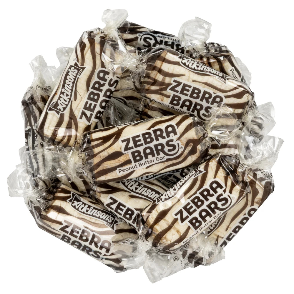 Zebra Peanut Butter Bars - 5lb Bulk | CandyStore.com