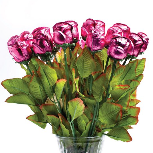 Pink Chocolate Roses: 36ct - CandyStore.com