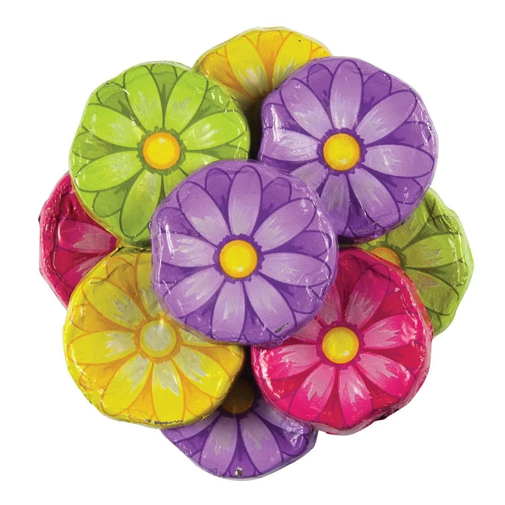 Flower Chocolate Foil Candy 10lb Bulk - CandyStore.com