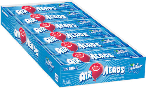 Airheads Blue Raspberry - 36ct | CandyStore.com