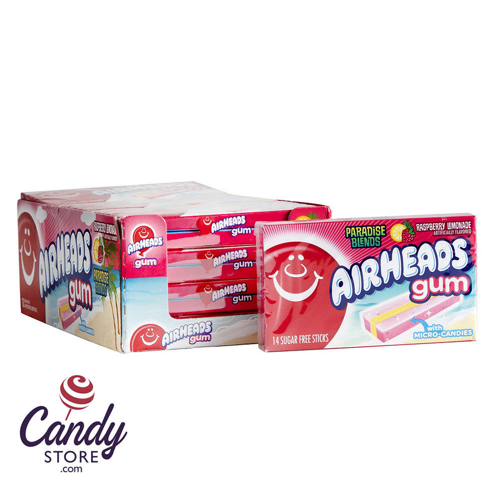 Airheads Raspberry Lemonade Sugar Free Gum 14-Piece - 12ct – CandyStore.com