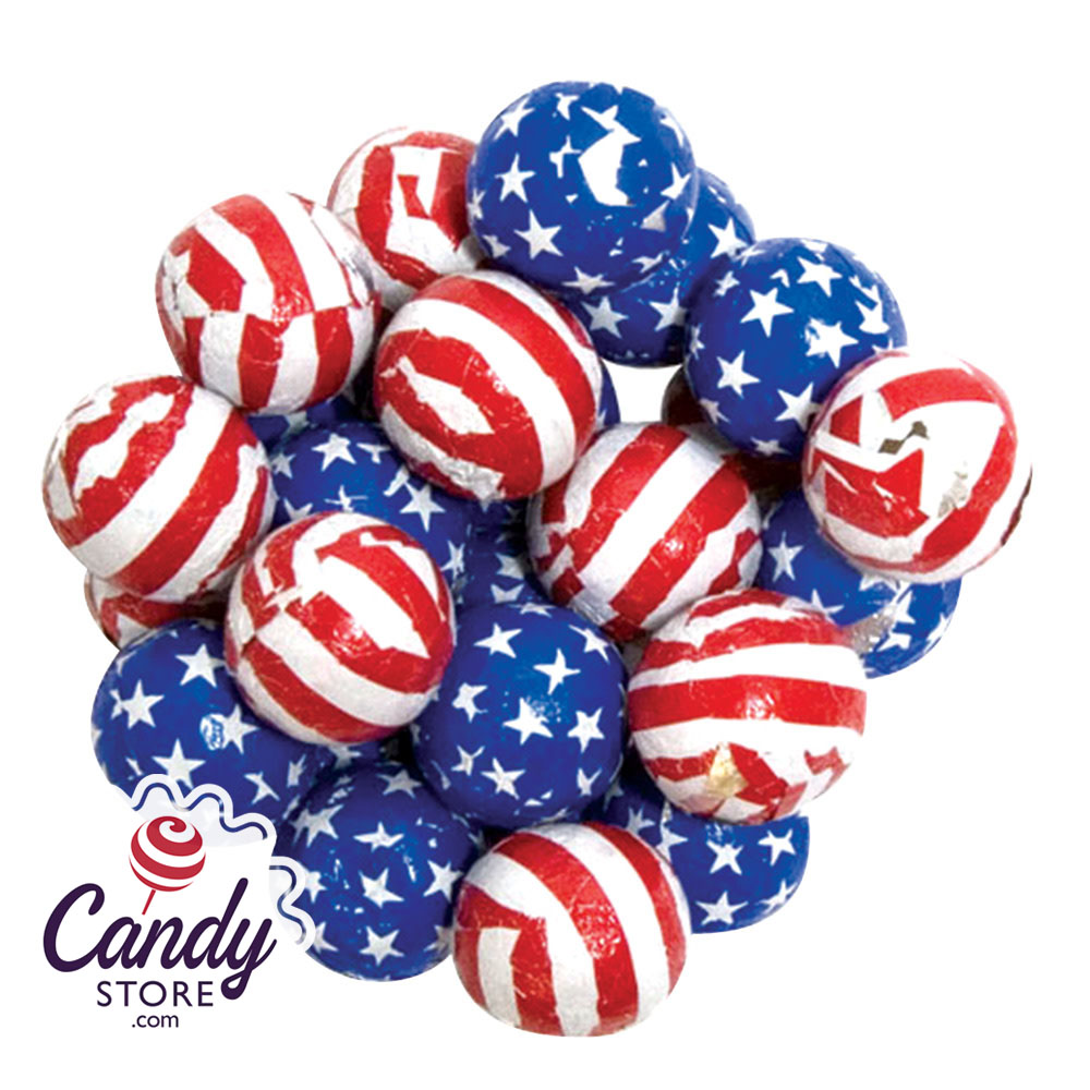 American Flag Chocolate Balls - 5lb | CandyStore.com