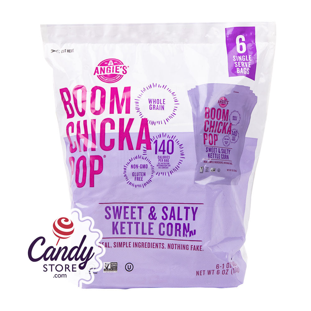 Angie's Boomchickapop Sweet & Salty Kettle Corn Snack Pack 6oz Pouch ...