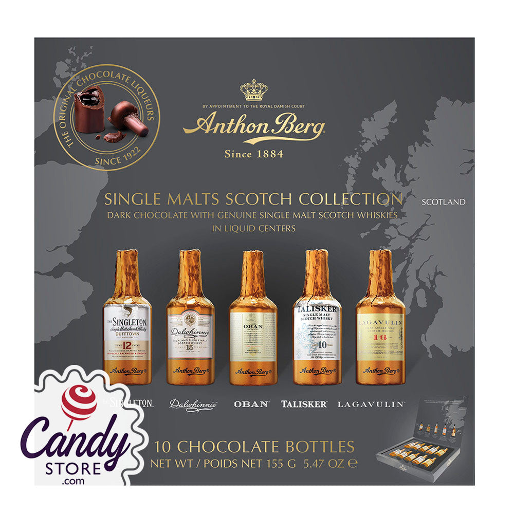 Chocolate Single Malt Scotch Bottles - CandyStore.com