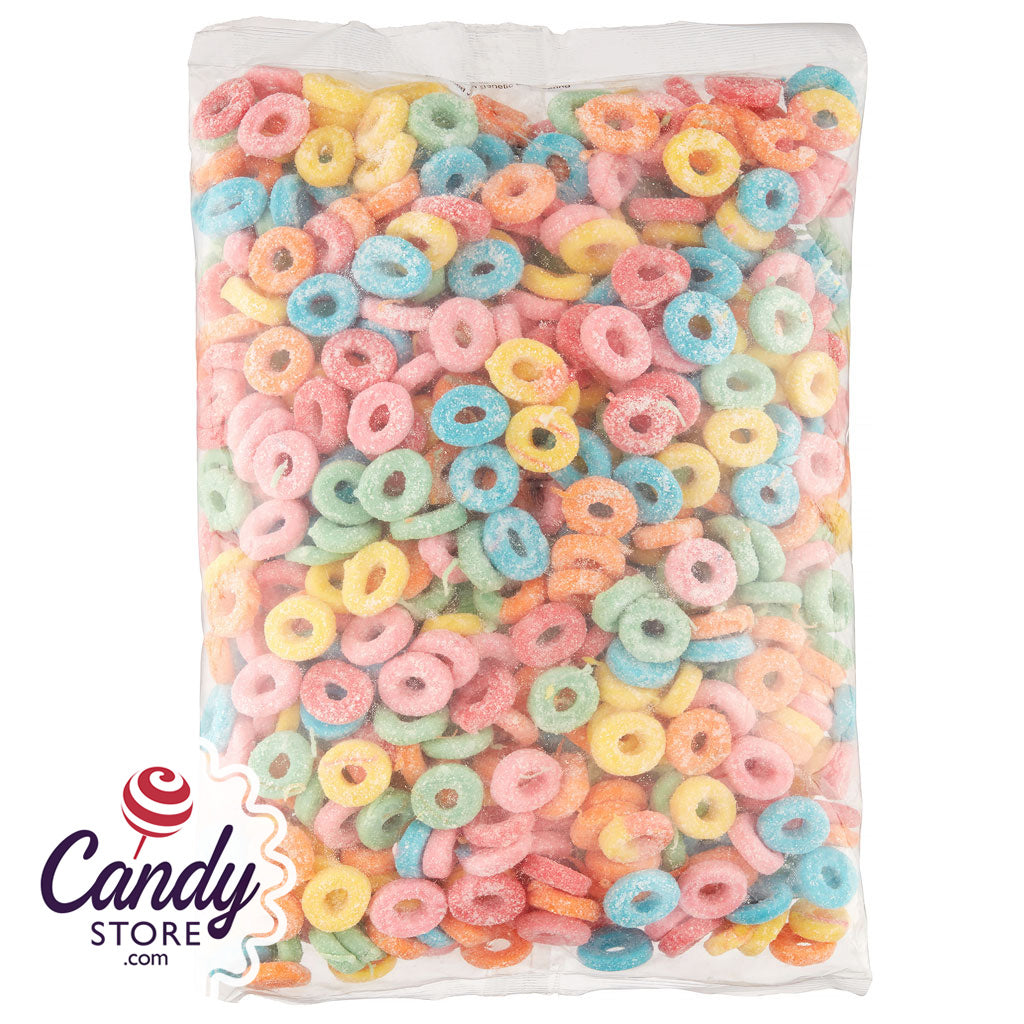 Assorted Mini Sour Gummy Rings - 5lb Bulk | CandyStore.com