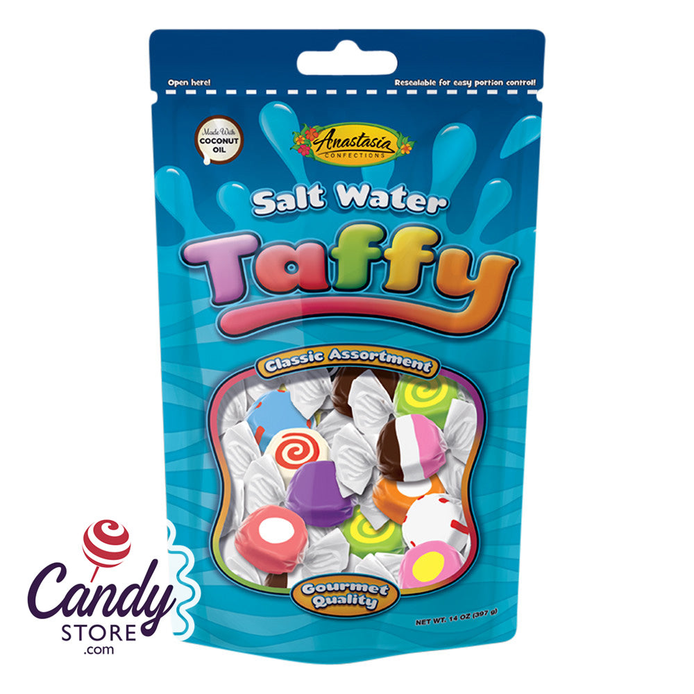 Assorted Taffy Pouch Anastasia 12ct - CandyStore.com