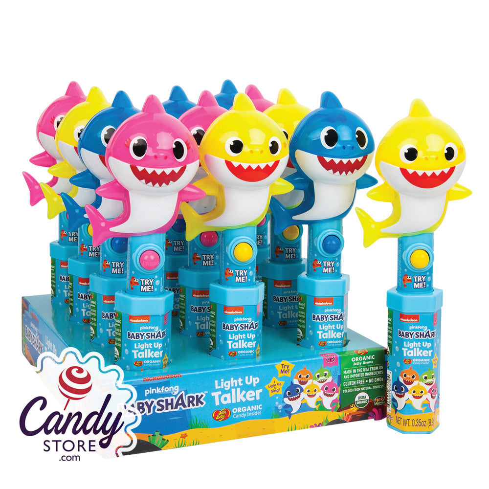 Baby Shark Light Up Talker w Candy 12ct - CandyStore.com