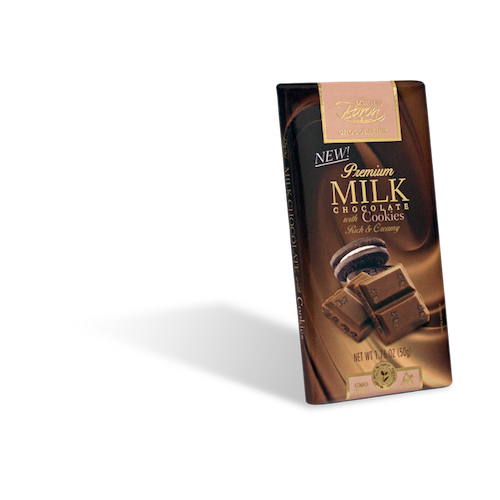 Baron Milk Chocolate with Cookies Bar - 12ct | CandyStore – CandyStore.com