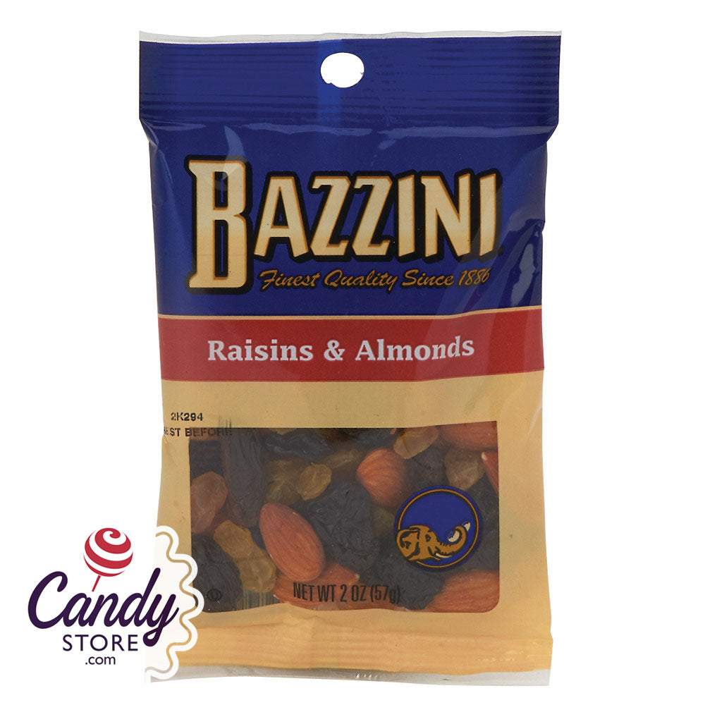 Raisins & Almonds Bazzini 2oz Peg Bags 12ct - CandyStore.com