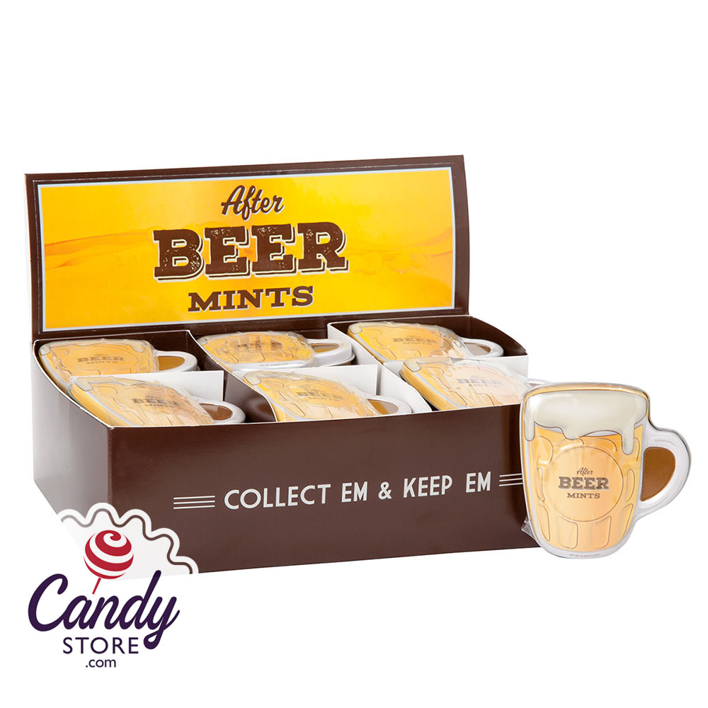 Beer Mug Shaped Amusemints Peppermint Mints 0.56oz Tin - 24ct ...