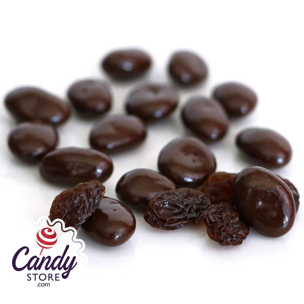 Belgian Dark Chocolate Raisins 10lb Bulk - CandyStore.com