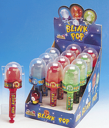 Blink Pops Flashing Lollipop Candy - 12ct | CandyStore.com