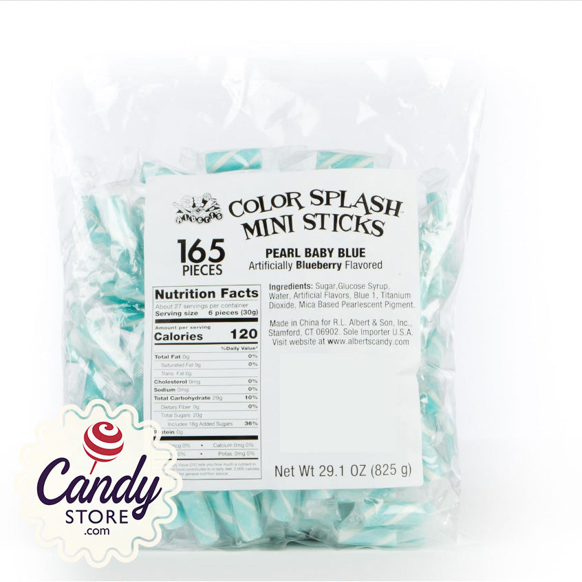 Blue Mini Candy Sticks Color Splash - 165ct | CandyStore.com