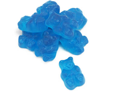 Blue Raspberry Gummi Bears - 5lb Bulk | CandyStore.com