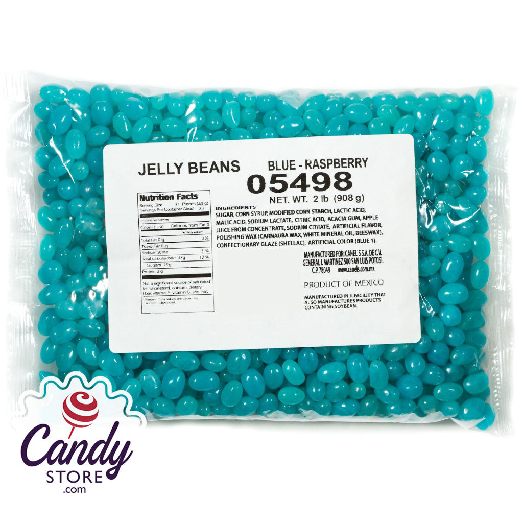 Blue Raspberry Jelly Beans - 2lb Bulk | CandyStore.com