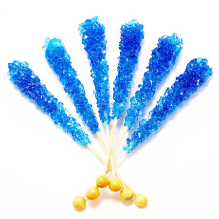 Blue Rock Candy Sticks - 120ct | CandyStore.com