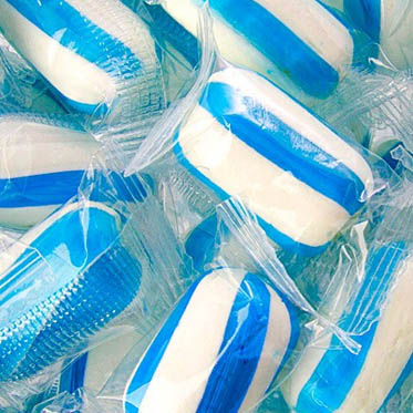 Blue Sassy Cylinders Candy - 5lb Bulk | CandyStore.com