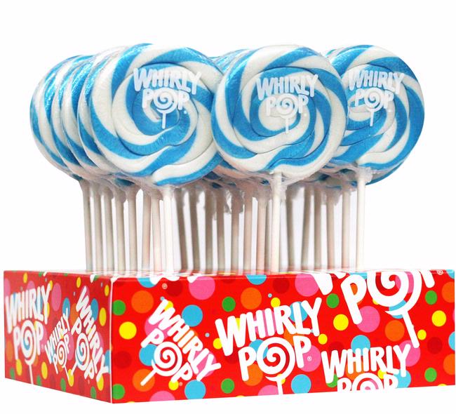 Blue Whirly Pops - 24ct Displays | CandyStore.com