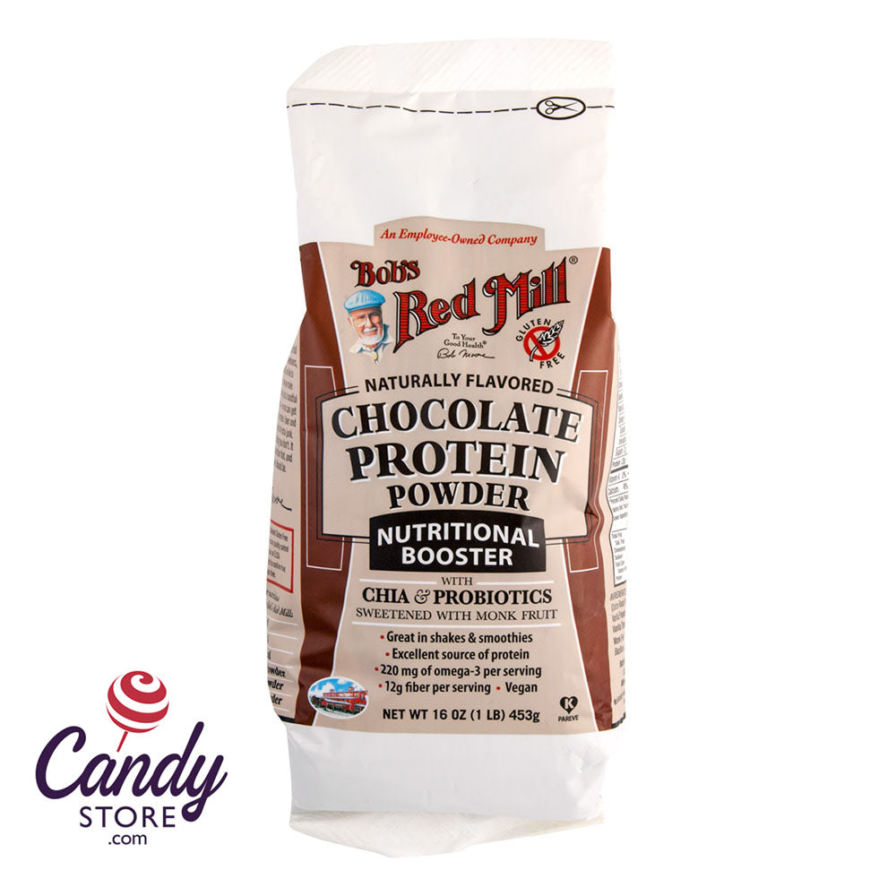Bob's Red Mill Chocolate Protein Powder 16oz Bag 4ct - CandyStore.com