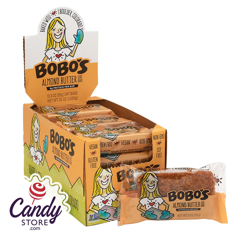 Bobo's Almond Butter Oat 3oz Bar 12ct - CandyStore.com