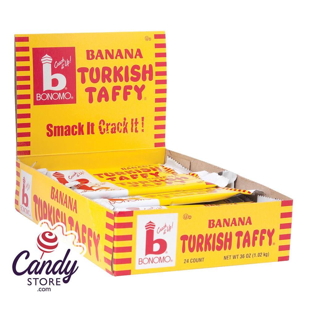 Bonomo Turkish Taffy Banana - 24ct | CandyStore.com