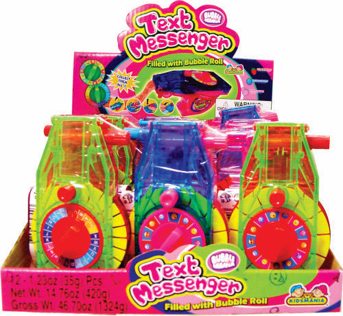 Bubble Gum Text Messenger Candy Toy - 12ct | CandyStore.com