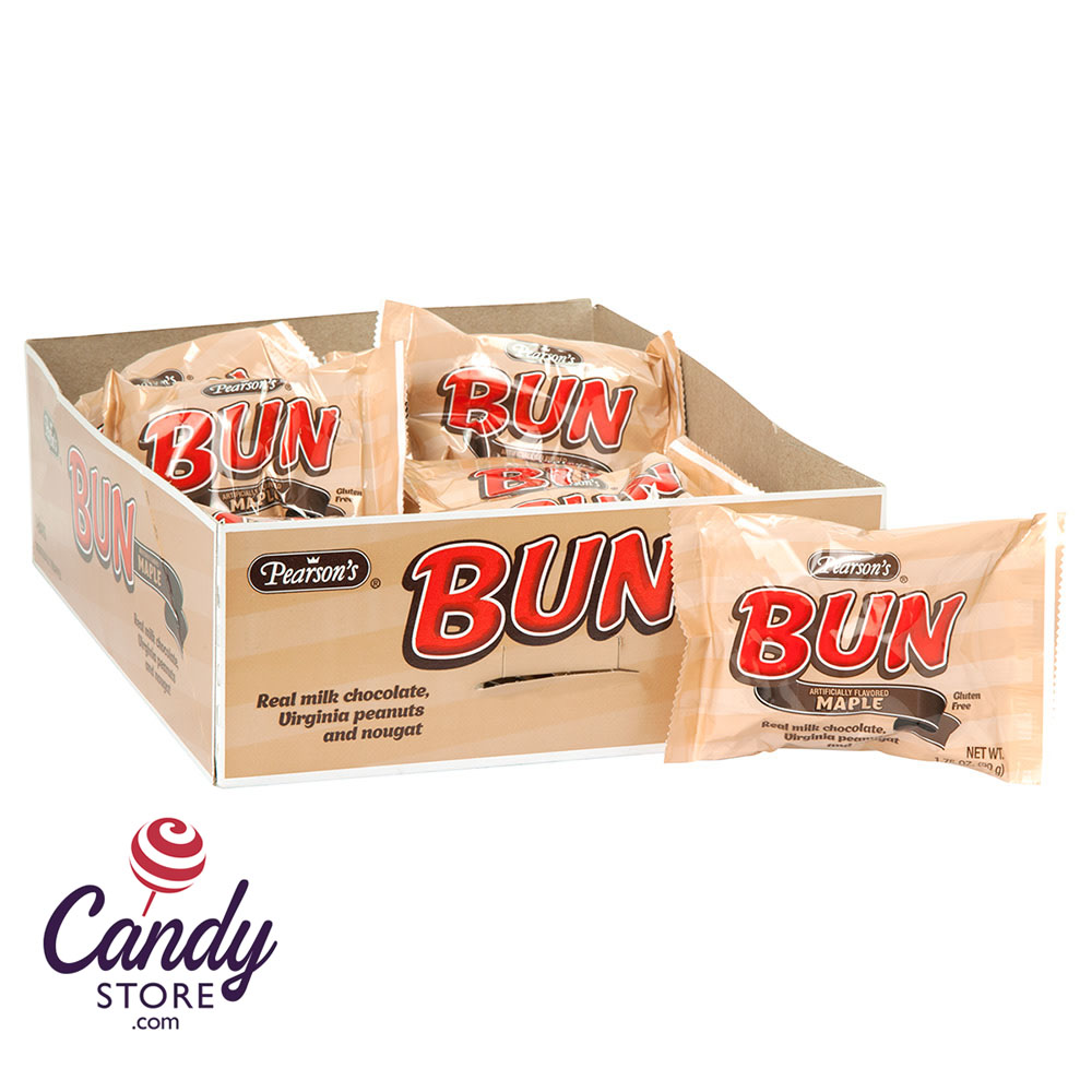 Bun Bars Maple Candy Bars 24ct - CandyStore.com