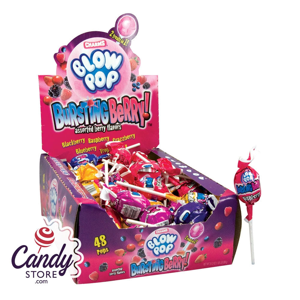 Bursting Berry Blow Pops - 48ct | CandyStore.com