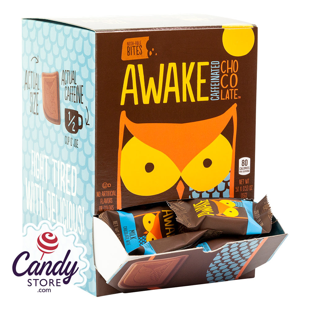 Caffeinated Awake Bites Milk Chocolate 50ct - CandyStore.com