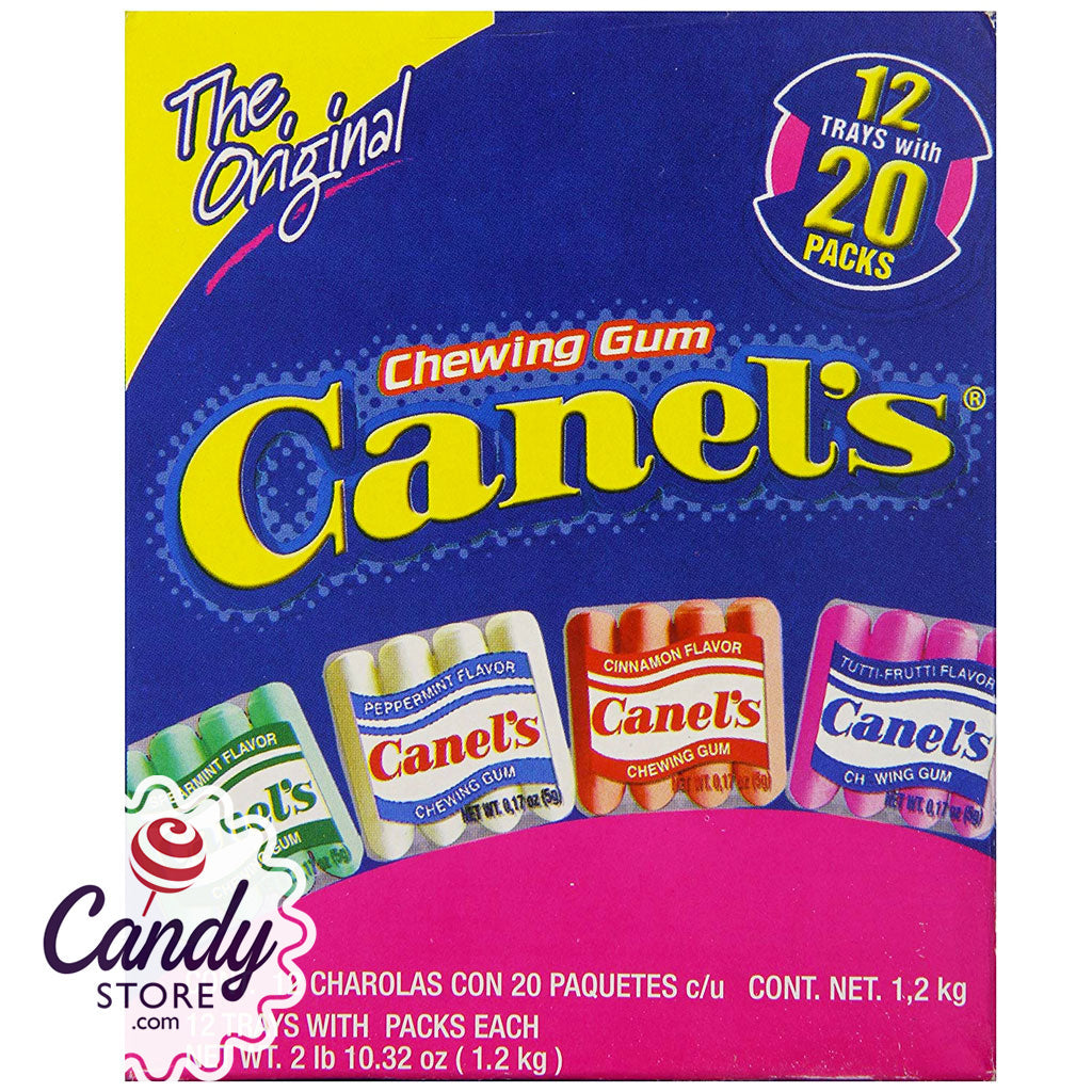 Canel's Assorted Chewing Gum 20-Pack Tray - 12ct