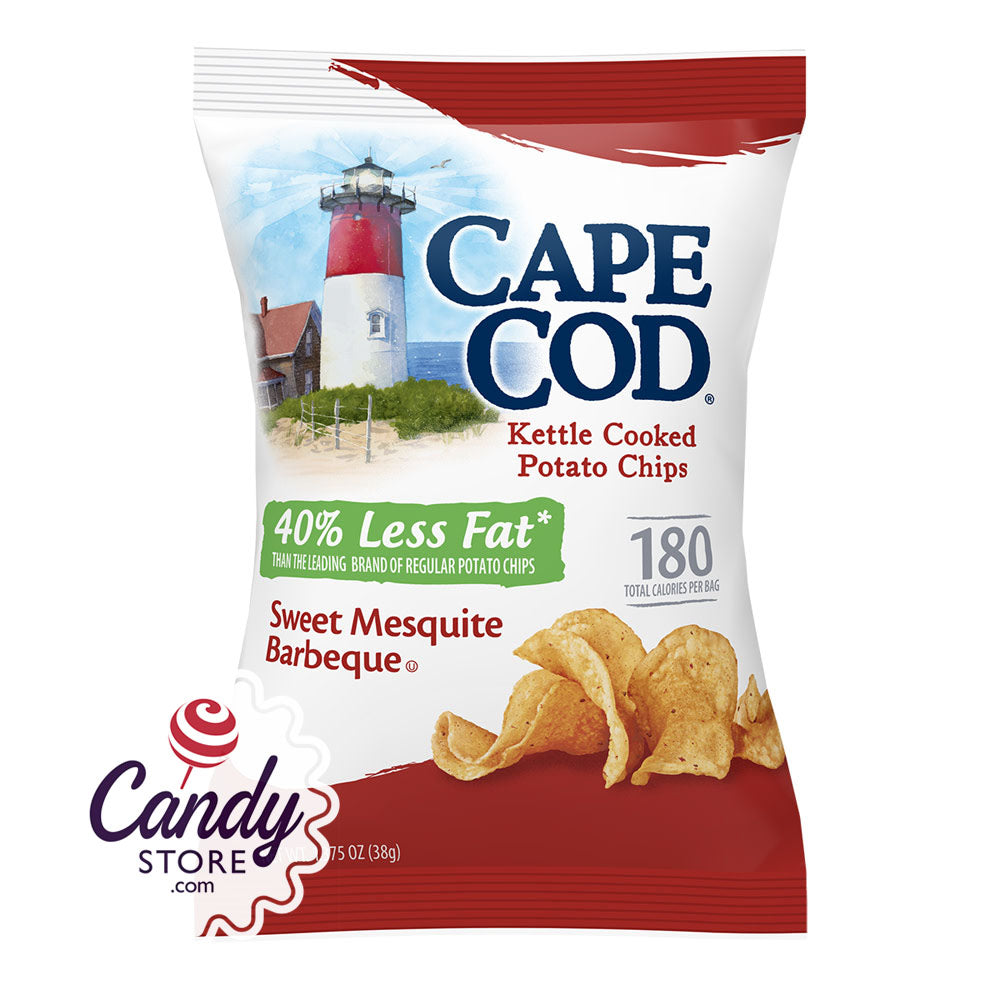 Cape Cod Less Fat Bbq Potato Chips 1.5oz Bags 56ct - CandyStore.com