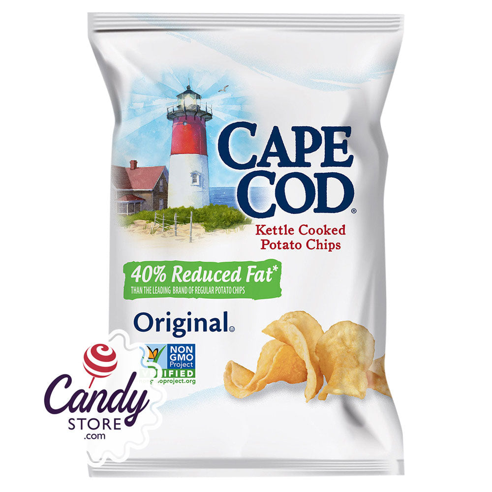 Cape Cod Reduced Fat Original Chips 2oz Bags 24ct - CandyStore.com