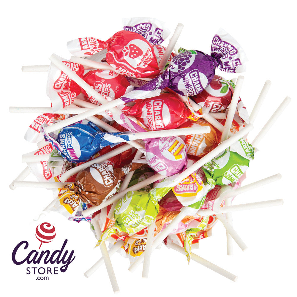 Charms Mini Pops Assorted lollipops 30lb Bulk - CandyStore.com