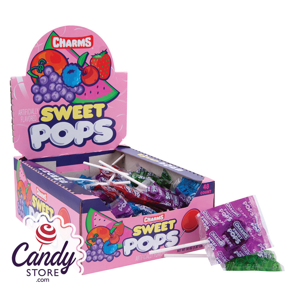 Charms Sweet Pops Lollipops Changemaker 48ct - CandyStore.com