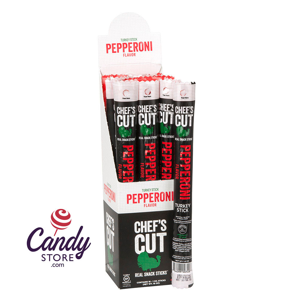 Chef's Cut Pepperoni Snack Sticks 1oz 48ct - CandyStore.com