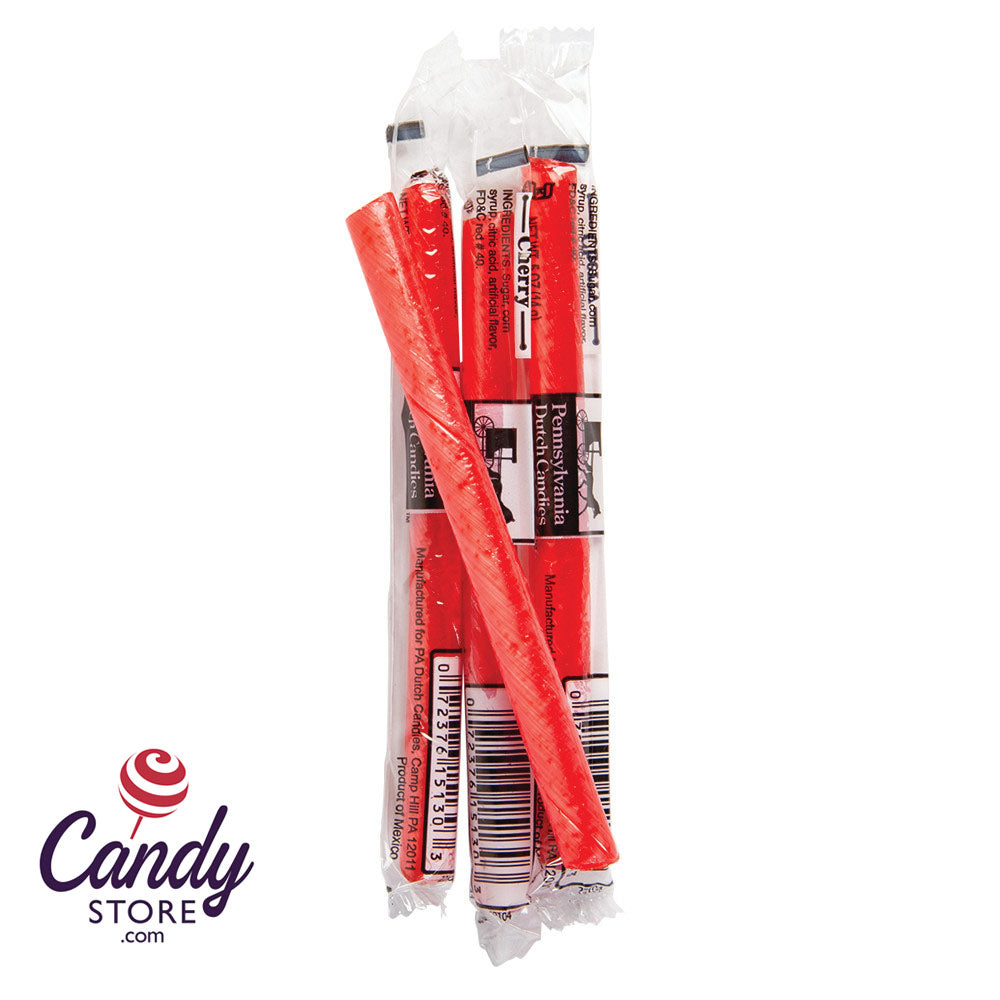 Cherry Thin Stick Candy Pennsylvania Dutch 80ct - CandyStore.com