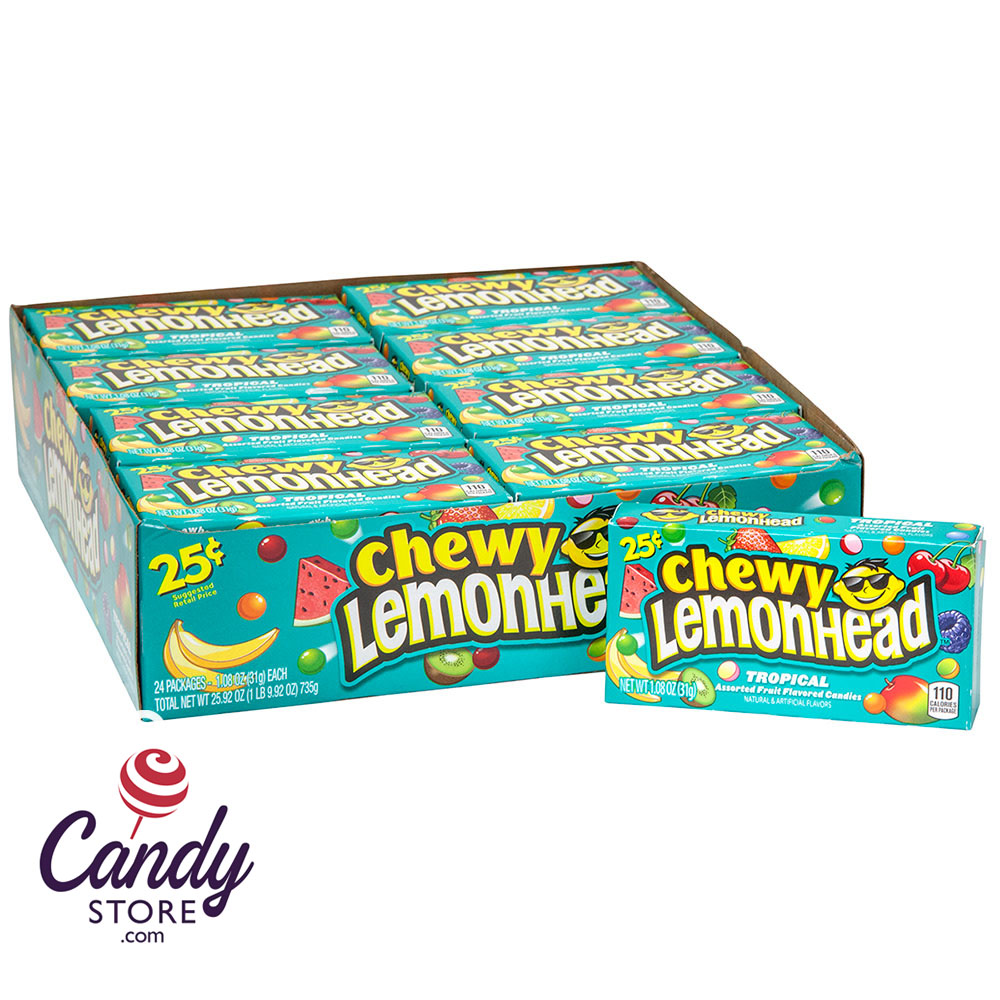 Chewy Lemonheads Tropical Boxes - 24ct | CandyStore.com