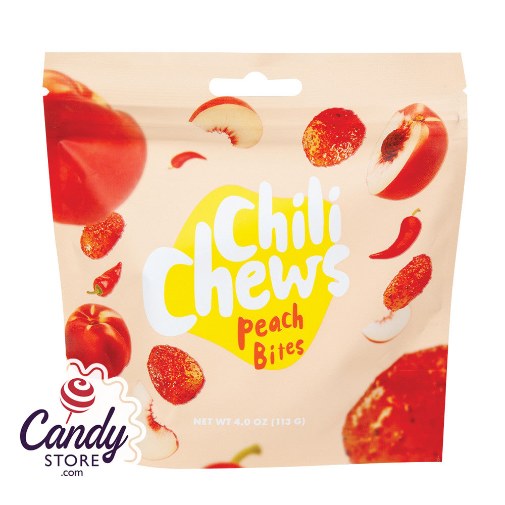 Chili Chews Peach Bites Candy 16ct Pouches - CandyStore.com